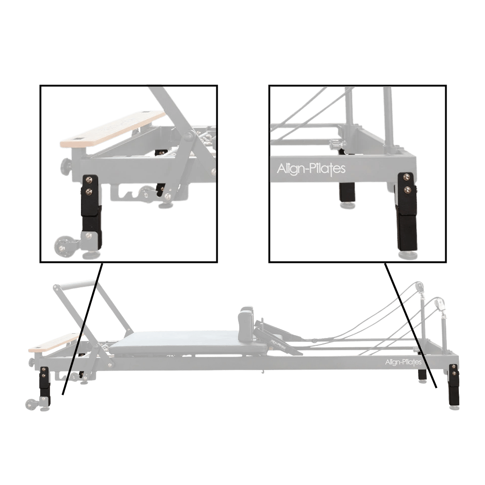 Align Leg Extensions for R8-Pro Pilates Reformer – Black (PAPR8LEGS)